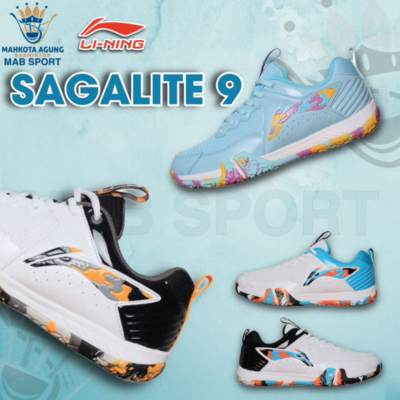 Jual SEPATU BADMINTON BULUTANGKIS LINING SAGALITE 9 8 SAGA LITE 9 8 ...