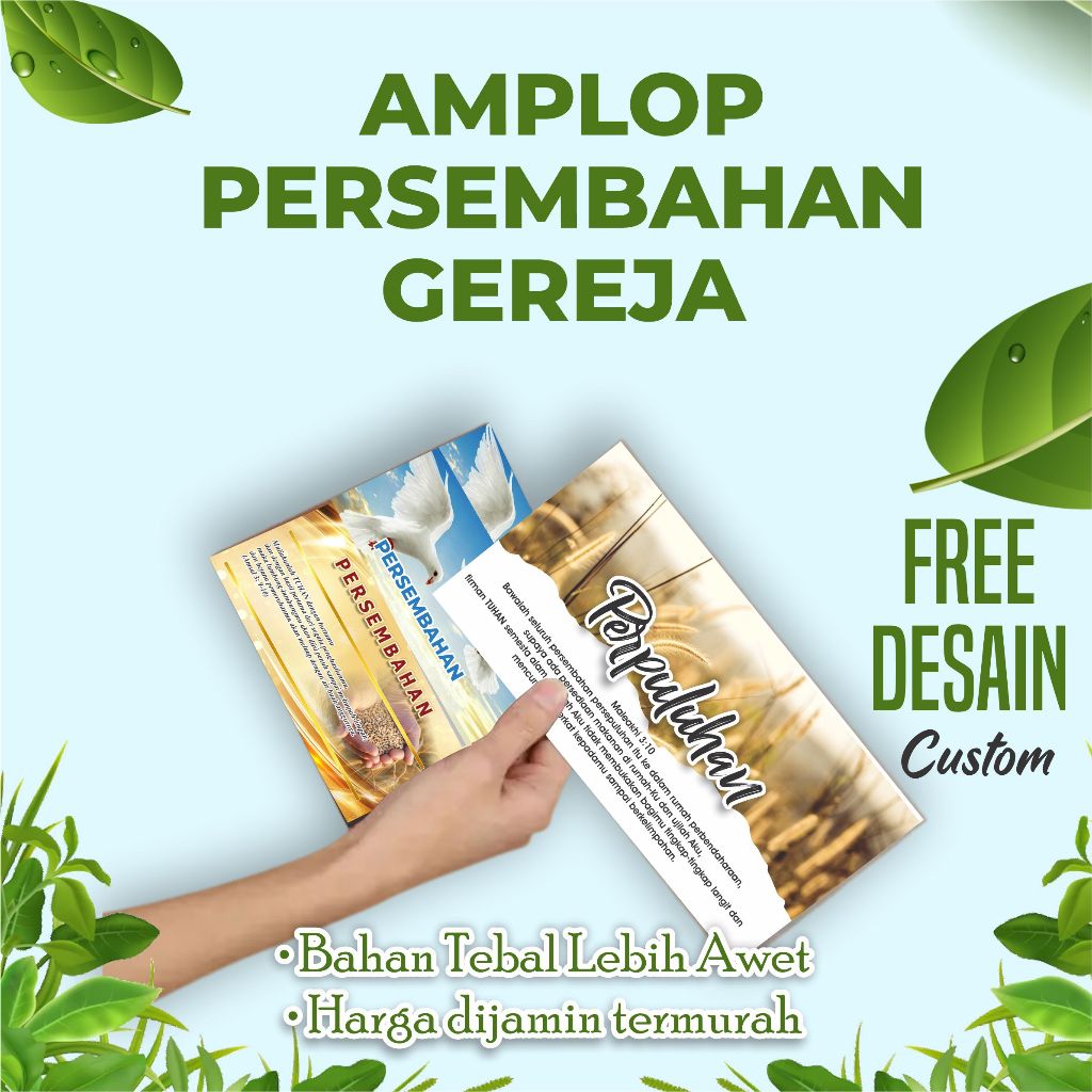 Jual AMPLOP PERSEMBAHAN / PERPULUHAN GEREJA FREE DESAIN CUSTOM | Shopee ...