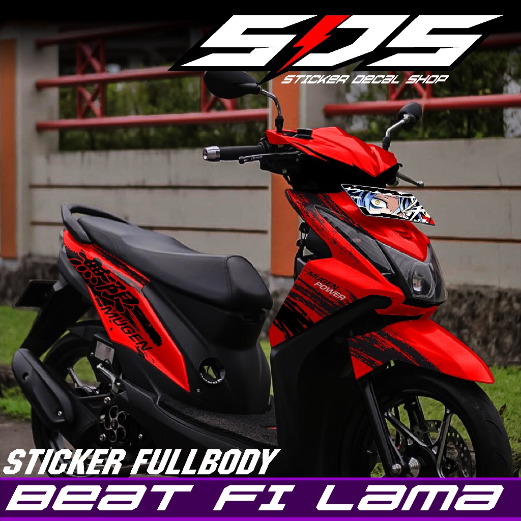 Jual Decal Stiker Honda Beat Fi Lama/Old Full Body Stiker Variasi Decal ...