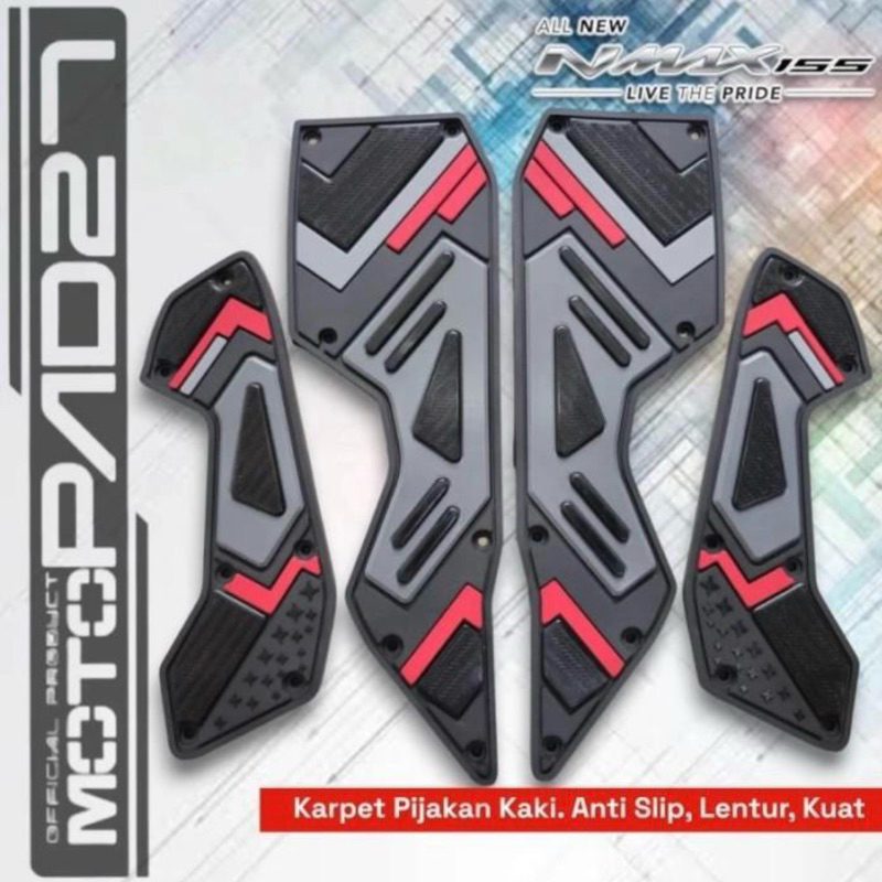 Jual Pijakan Alas Kaki Karpet Motor Yamaha New Nmax N-Max 155 Abs /Non Abs tahun 2022 2023 2024 ...