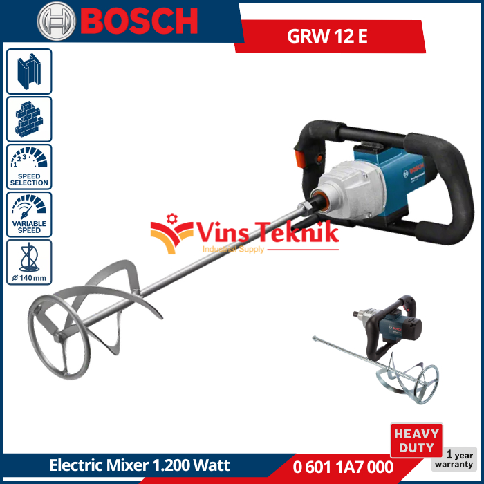 Jual Mesin Mixer Mesin Pengaduk Cat BOSCH GRW 12 E | Shopee Indonesia