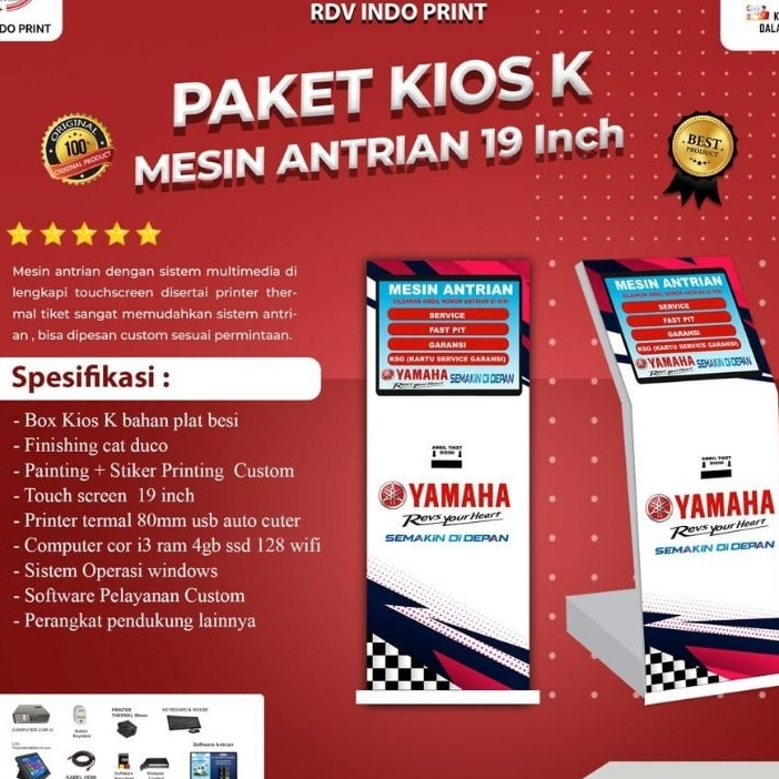 Jual Mesin ANtrian Kios K Software Custom 19 Inch TKDN | Shopee Indonesia