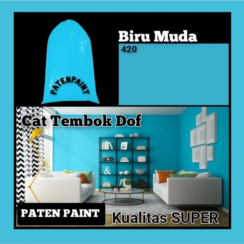 Jual Cat tembok super cat tembok biru muda cat tembok biru tua cat ...
