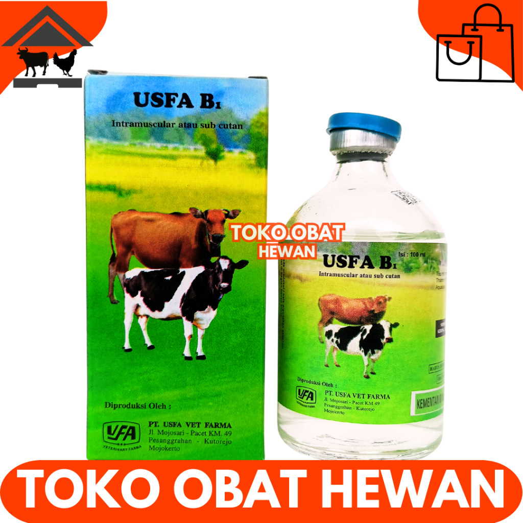 Jual USFA B1 INJ 100 ML - Vitamin b1 hewan Penggemuk & Penambah Nafsu ...