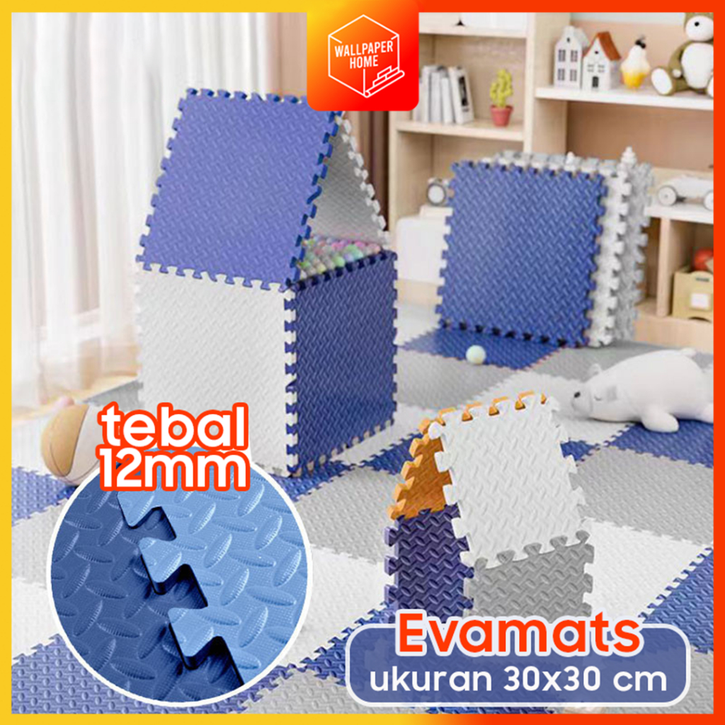 Jual Matras Eva Matras 30x30cm Tebal 12 mm Puzzle Playmat Karpet Puzzle ...
