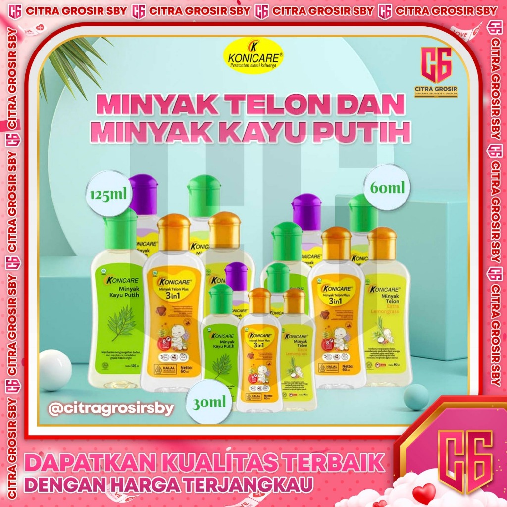 Jual Konicare Minyak Telon & Minyak Kayu Putih 30mL || 60mL || 125mL ...