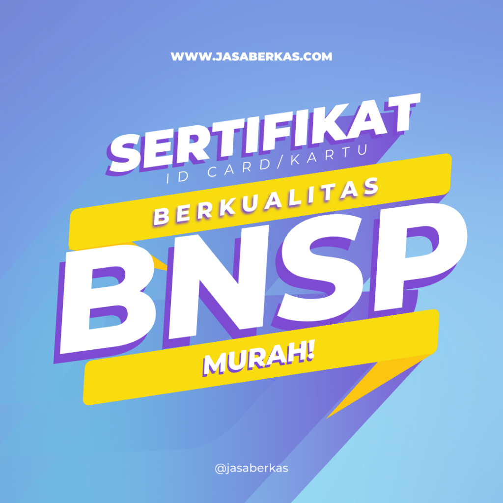 Jual E-CERTIFICATE BNSP PDF | Shopee Indonesia