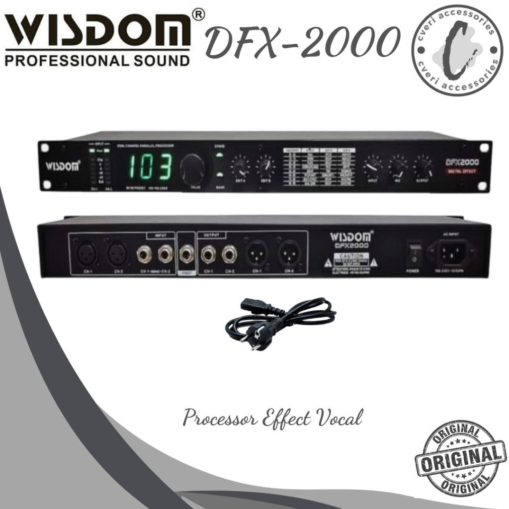 Jual Wisdom DFX-2000 Digital Effect Original Pre Effector Efek Vocal ...