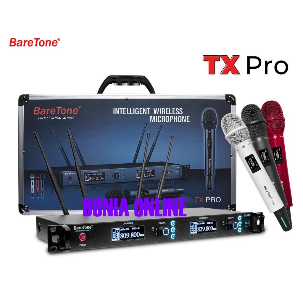 Jual Mic Wireless Baretone Txpro / Tx Pro / TXpro Hadnheld Free Koper Original Baretone | Shopee ...