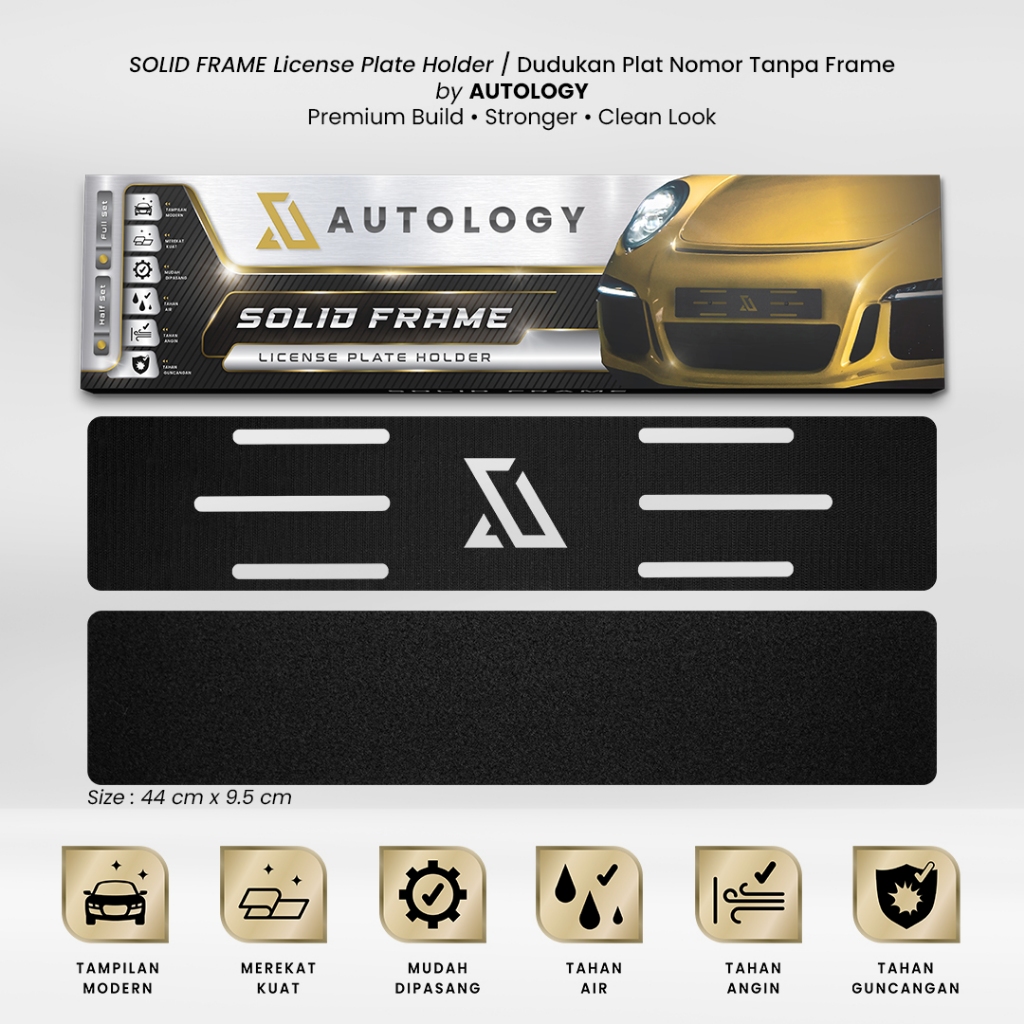 Jual Autology Solid Frame License Plate Holder | Dudukan Plat Nomor ...