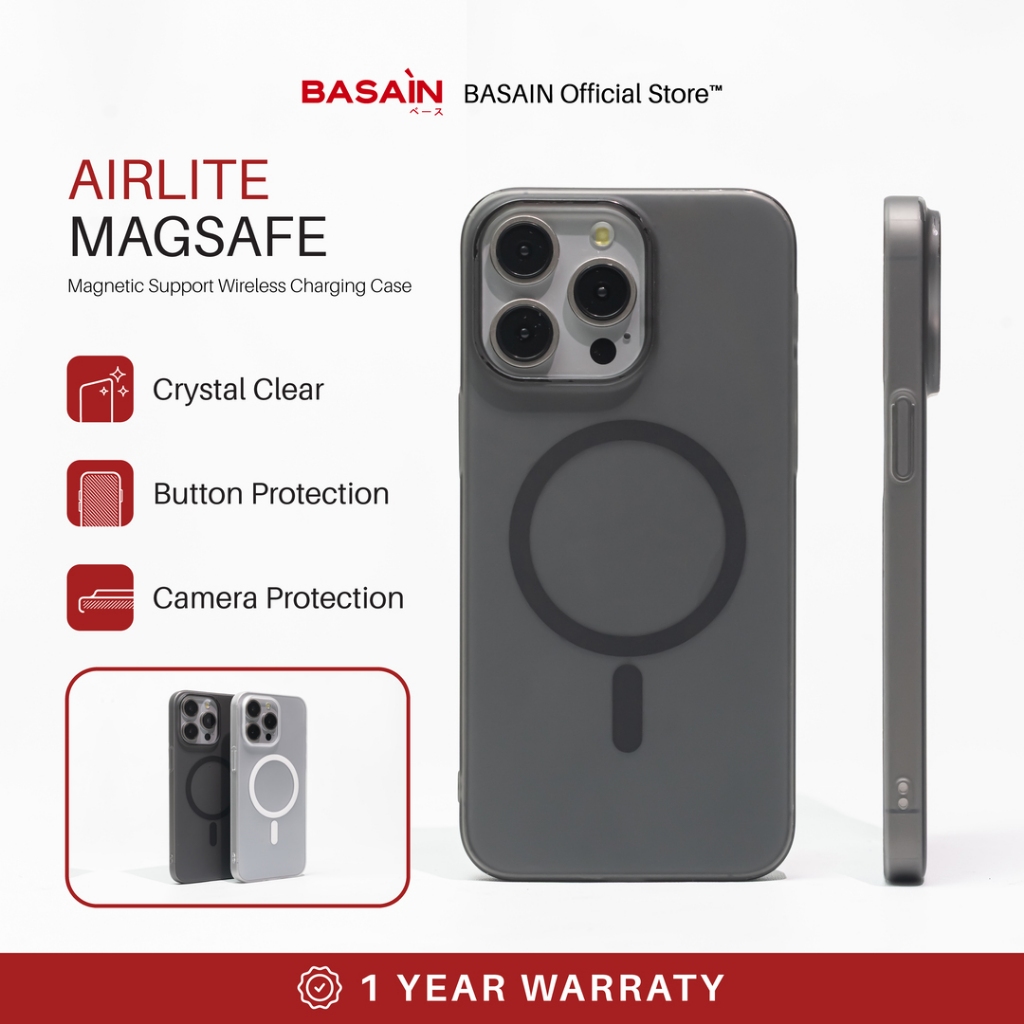 Jual BASAIN Casing iPhone 12/Mini/Pro/Max Air LITE MagSafe Case ...