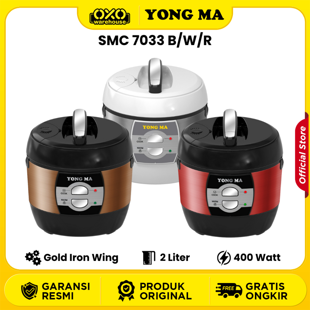 Jual YONG MA Rice Cooker SMC-7033 B/W/R Magicom Penanak Nasi 2 L ...