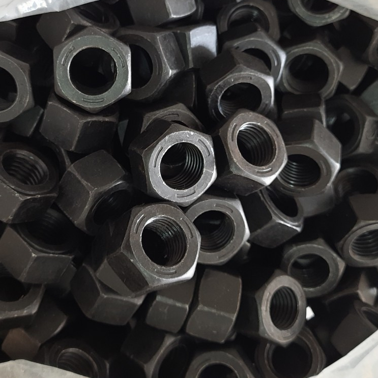 Jual Mur Baja 1 Inch M25 1 Inch M26 Hex Nut Black 8.8 88mm Mur Baut ...