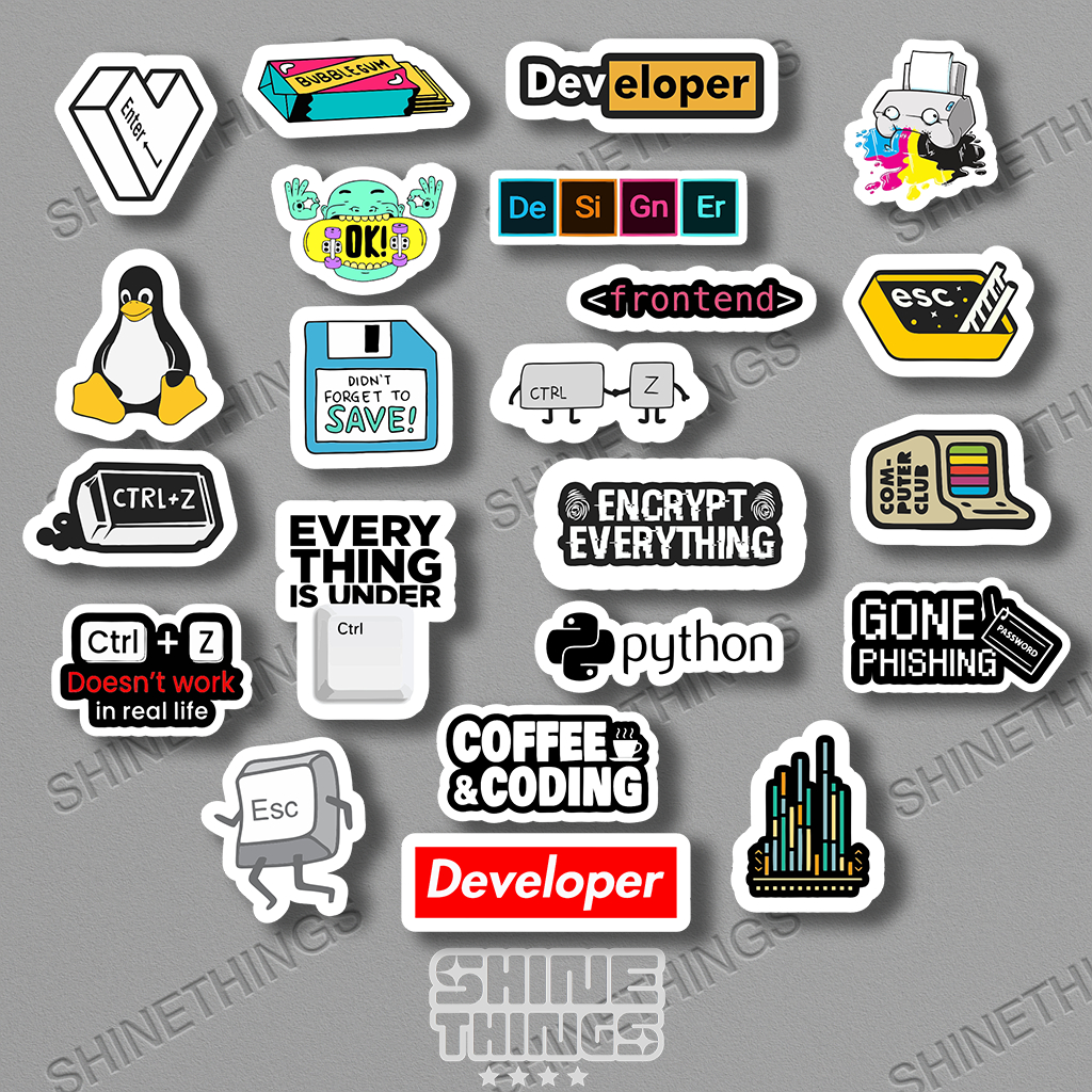 Jual sticker aesthetic coding programmer || stiker helm tumblr laptop case hp | Shopee Indonesia
