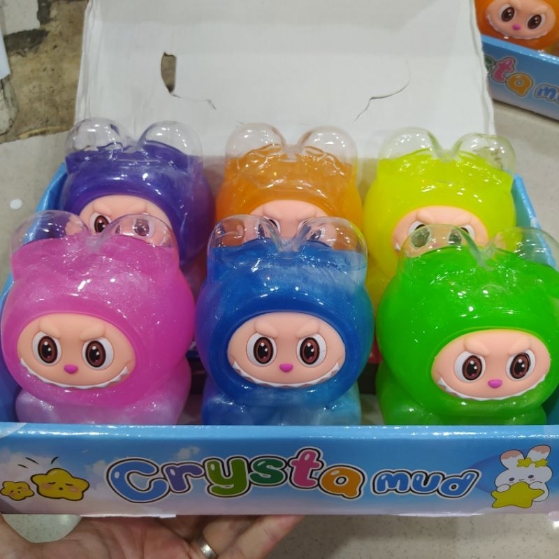 Jual SLIME LABUBU / CRYSTAL MUD LABUBU / SLIME KARAKTER / MAINAN ANAK ...