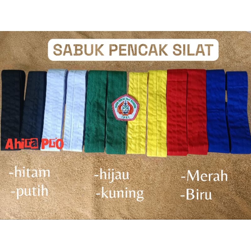 Jual sabuk silat 5cm x 2,5m/sabuk pencak silat silat polos/sabuk ...