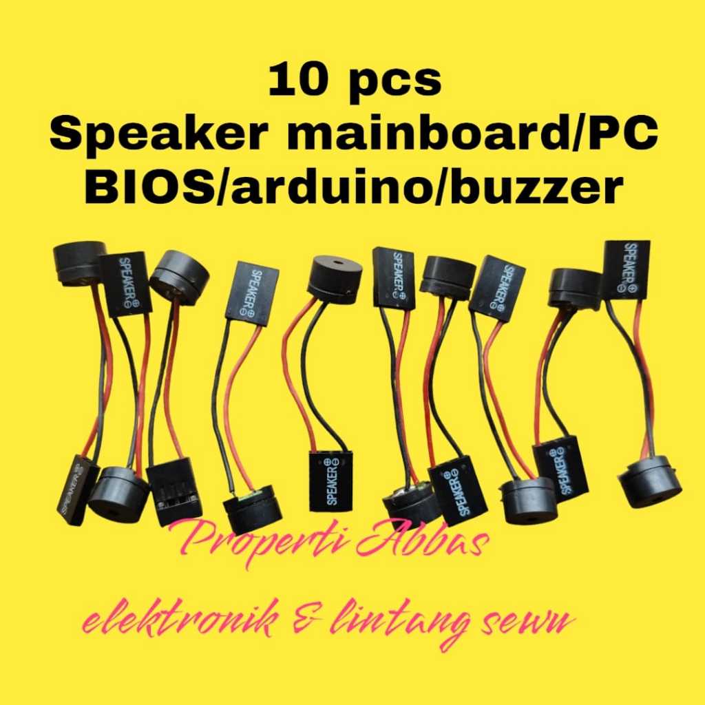 Jual GROSIR 10 PCS Speaker Motherboard Arduino Buzzer Alarm Komputer PC ...