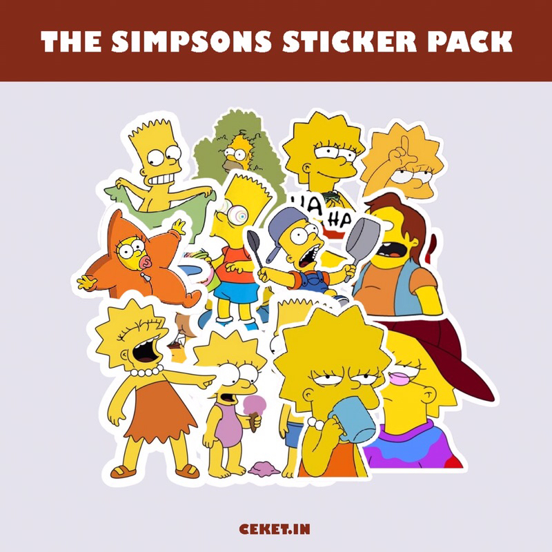 Jual The Simpsons Sticker Pack (15pcs) | Shopee Indonesia