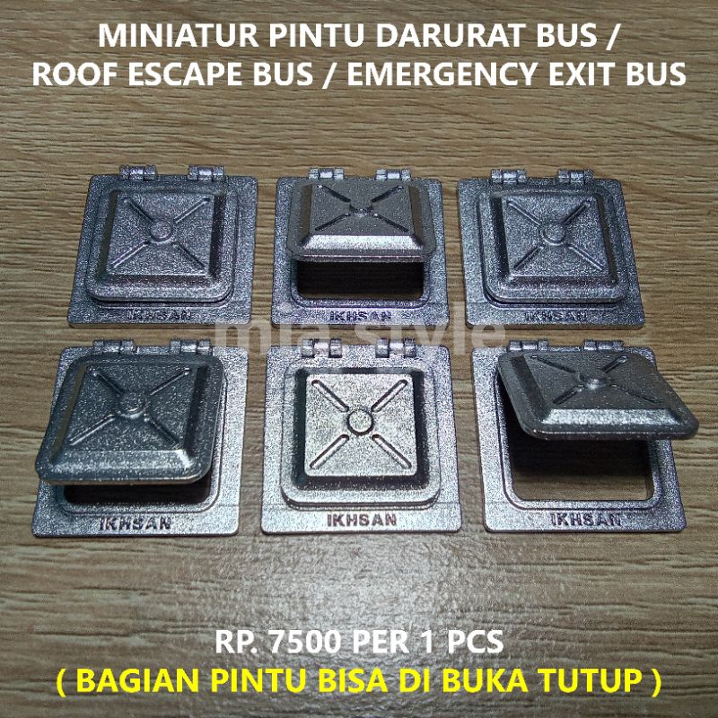 Jual menjual miniatur pintu darurat bus / roof escape bus / emergency ...