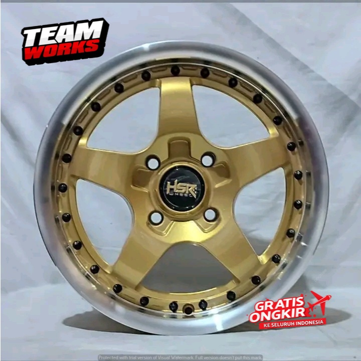 Jual VELG HSR PALANG TYPE BOB R16 LEBAR 7 LUBANG 4X114,3 ET42 GOLD PELEK BUAT MOBIL AVANZA ...
