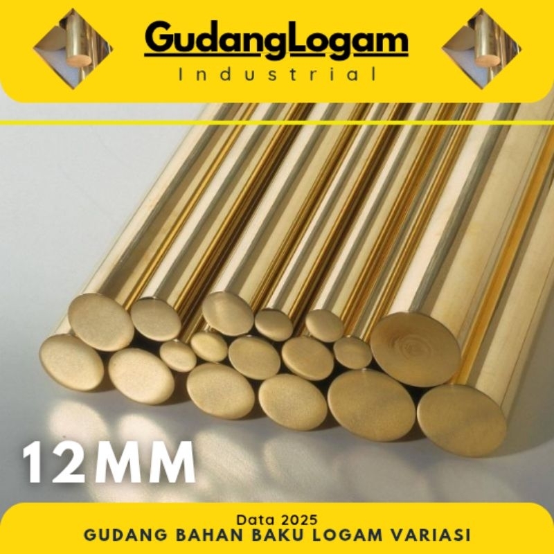 Jual Kuningan Logam As Bulat 12mm × 10cm | Shopee Indonesia