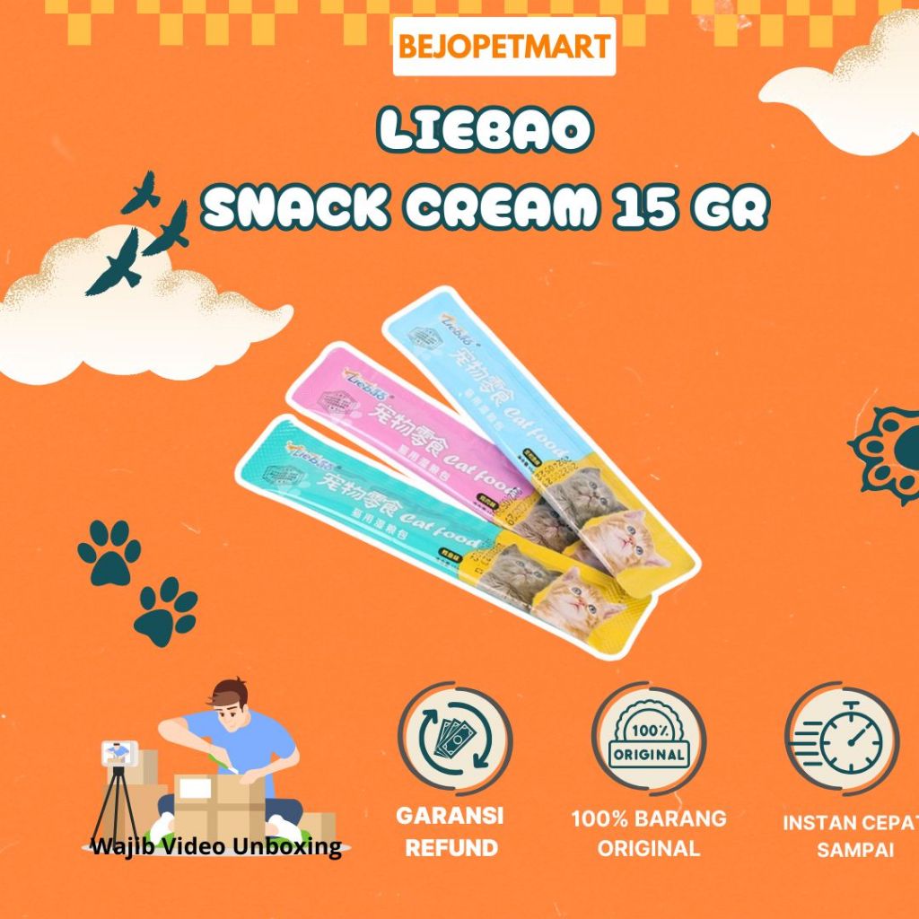 Jual Cat Snack Kucing Food Cemilan Kucing 3 Rasa 15gr LieBao | LieBao ...