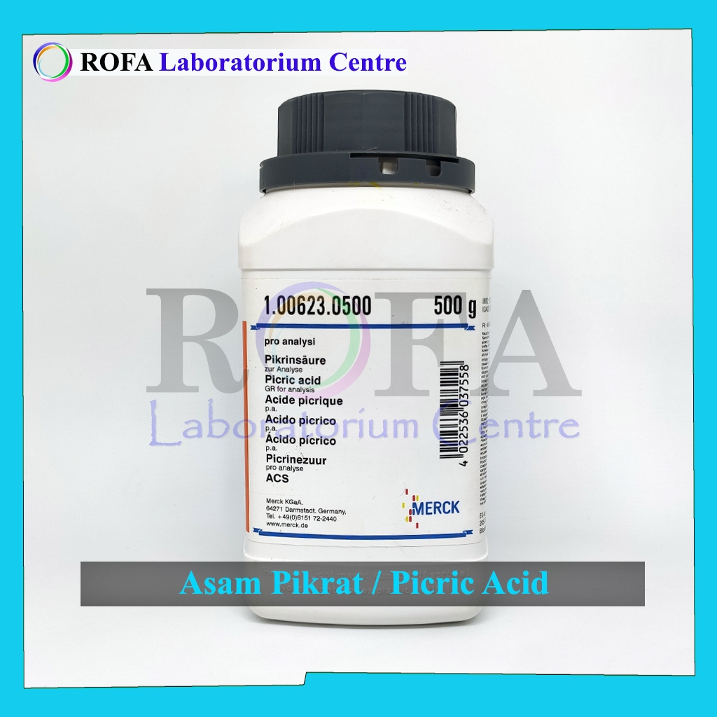 Jual Asam Pikrat / Picric Acid / (O2N)3C6H2OH Pro Analisis 500 Gram ...