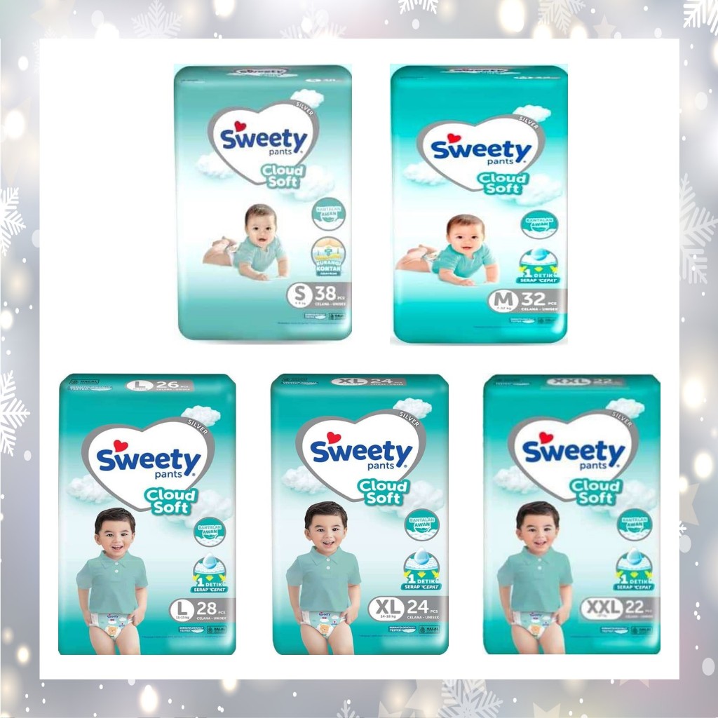 Jual SWEETY SILVER FIT PANTS S36/M28/L26/XL24/XXL22 / S 36/M 28/L 26/XL ...