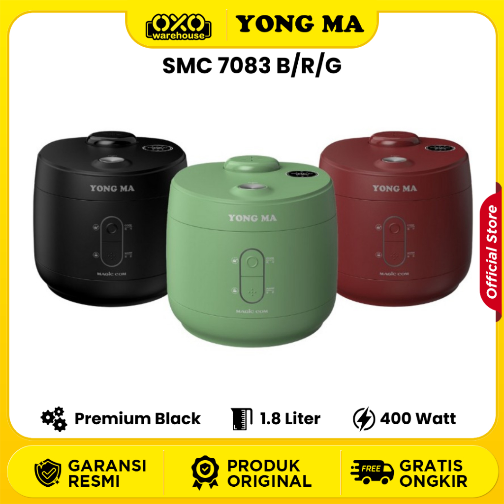 Jual YONG MA Rice Cooker SMC-7083 G/R/B Magicom Penanak Nasi 1.8 L ...