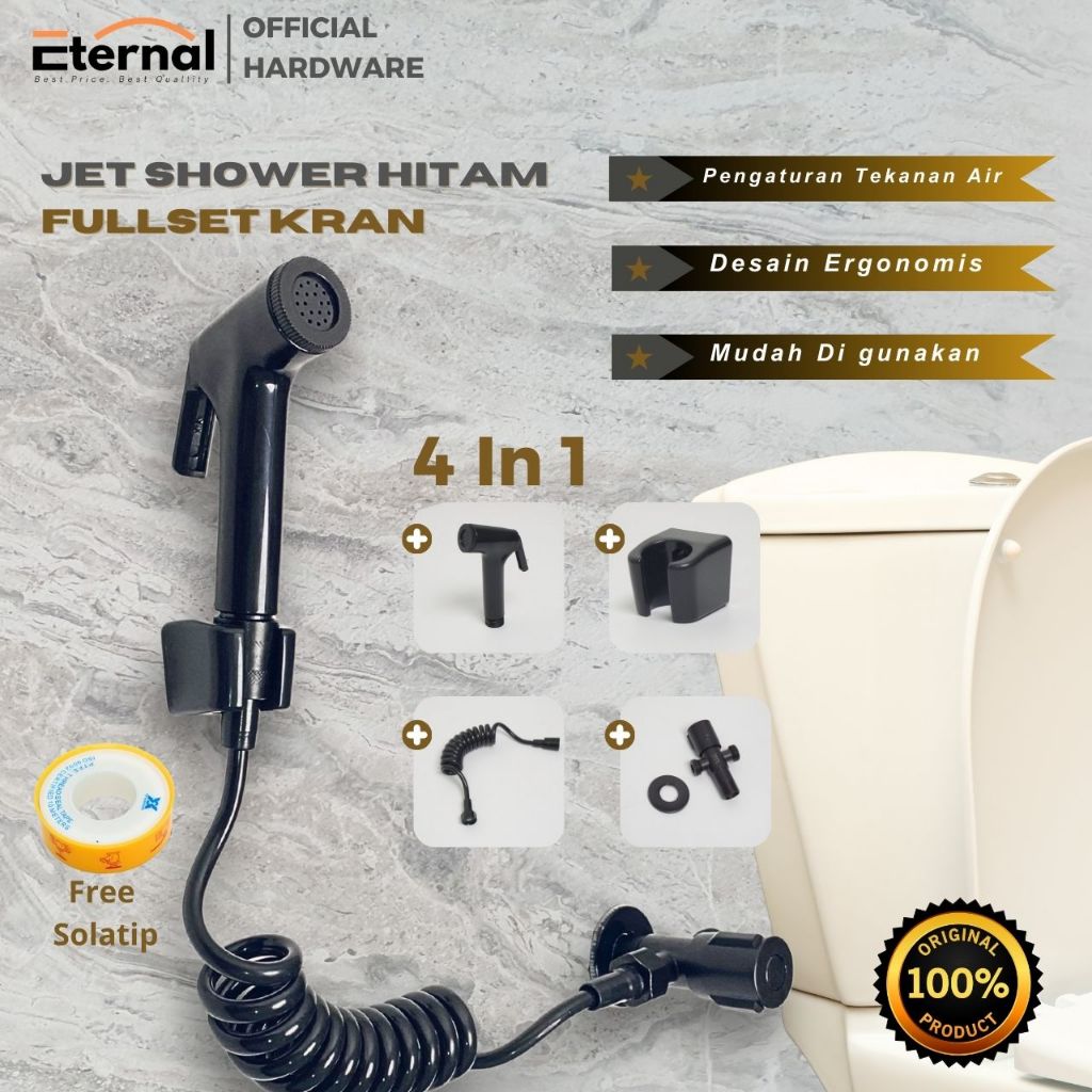 Jual Jet Shower Toilet Set Kran Cabang Bidet Closet Washer Cebok Warna ...