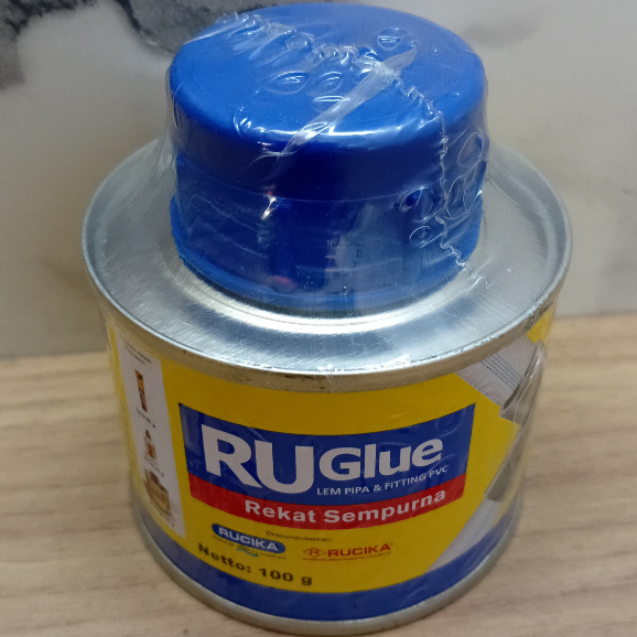 Jual Lem Pipa PVC RUGLUE Original By Rucika 100 Gr ( Kemasan Kaleng ...