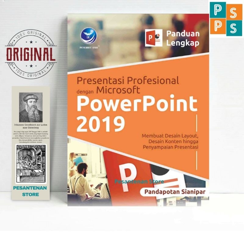 Jual Panduan Lengkap Presentasi Profesional dengan Microsoft PowerPoint 2019, Membuat Desain ...