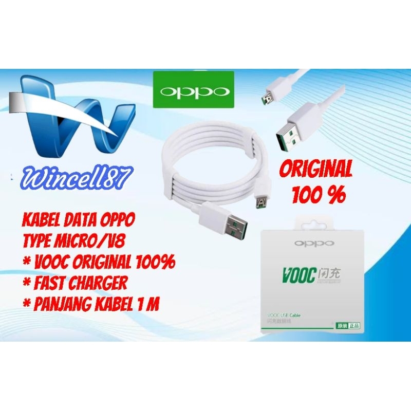 Jual Kabel Data Oppo Original 100% Micro-USB Fast Charging | Shopee ...
