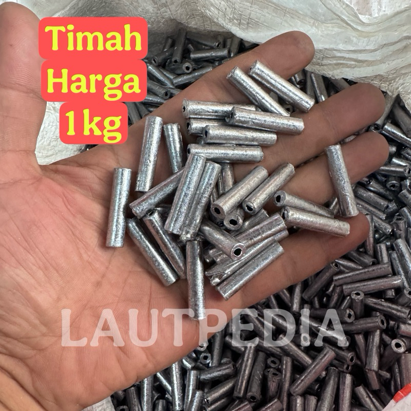 Jual Timah unyil 1kg / Timah jaring / Timah pancing / pemberat panjang ...