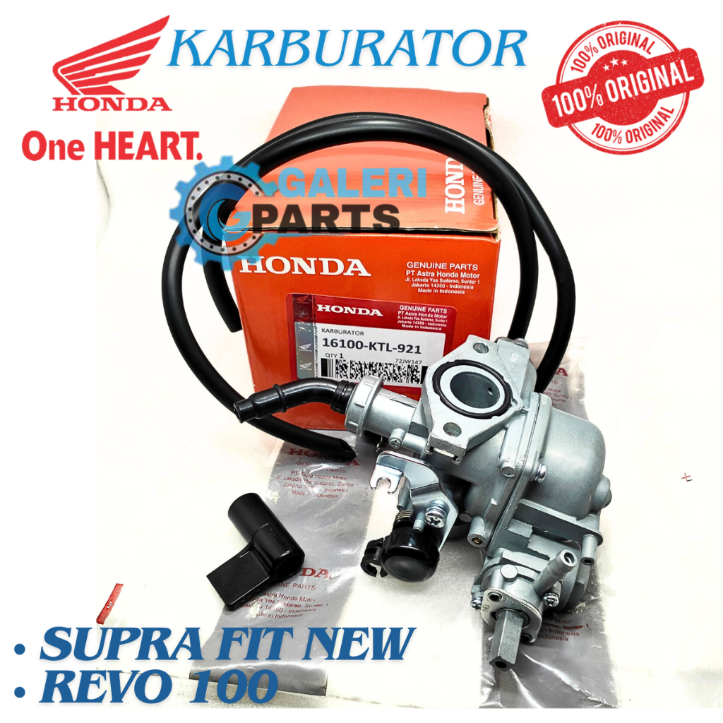Jual ORIGINAL KARBURATOR ASSY KEIHIN HONDA SUPRA FIT NEW KTL REVO 100 ...