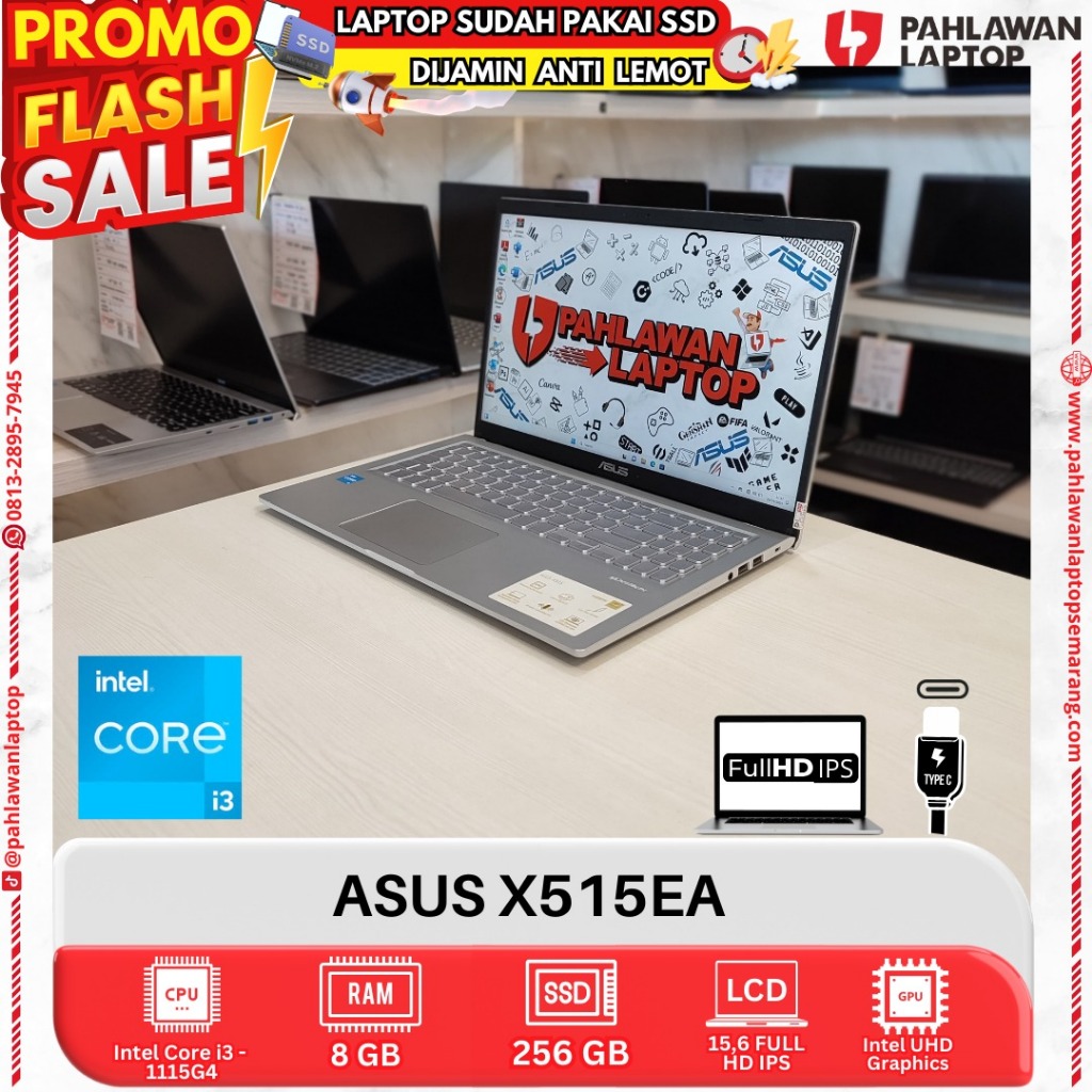 Jual LAPTOP ASUS X515EA Core i3 GEN 11 RAM 8GB SSD 256GB | Shopee Indonesia