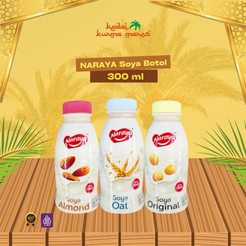 Jual Naraya Soya Botol 300 ml Susu Kedelai Original, Oat, Almond ...