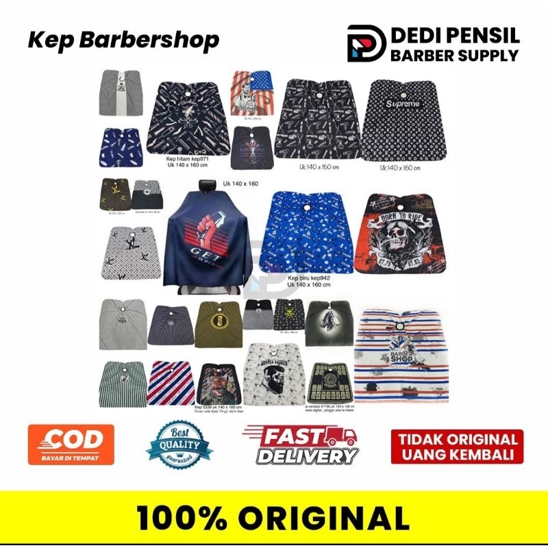 Jual Kep / Kip Cutting Cape Jubah Kerobong Barbershop salon pangkas ...