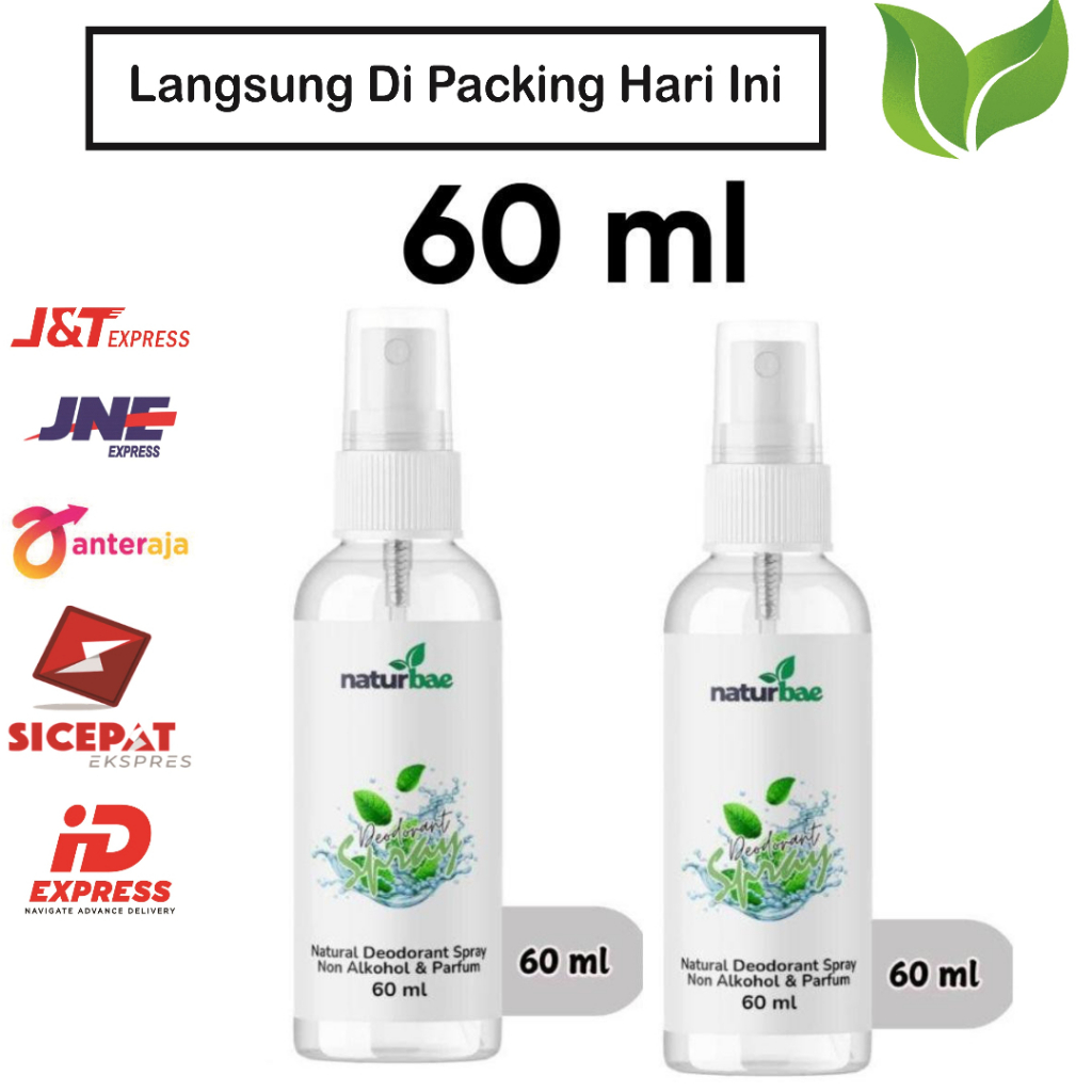 Jual 06. (ORIGINAL TANPA AROMA) NATURBAE DEODORANT NATURAL TAWAS SPRAY ...