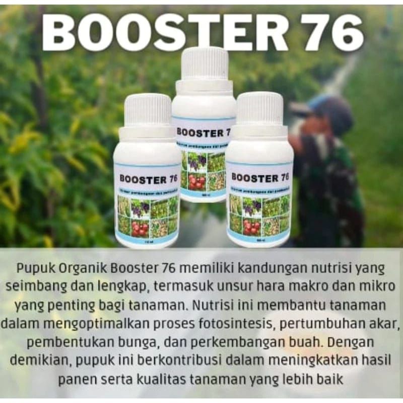 Jual HARGA PROMO DAN BISA BAYAR DITEMPAT PUPUK BOOSTER 76 BELI 3 BONUS1 ...