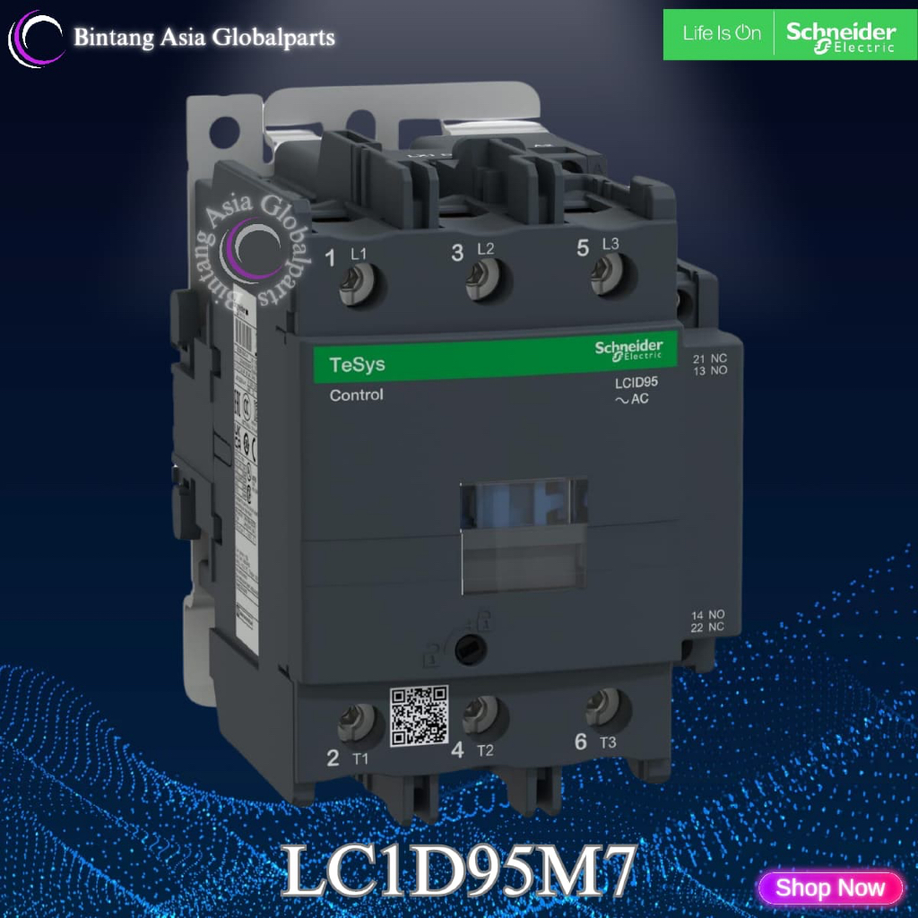 Jual Kontaktor 3p 95a Schneider LC1D95M7 220v Original / Kontaktor 3 ...
