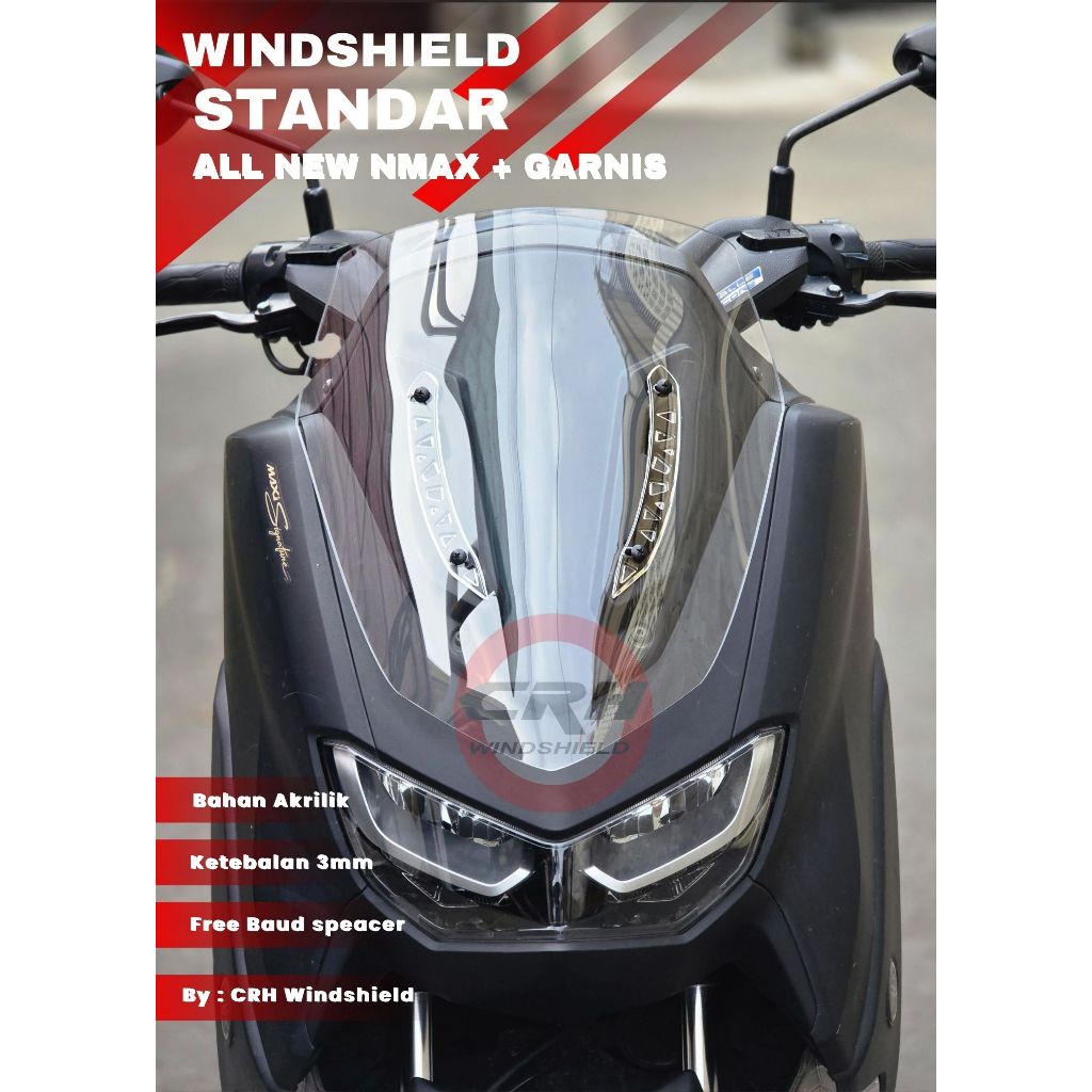 Jual Windshield Yamaha Nmax New | Visor Yamaha all New Nmax | Visor ...