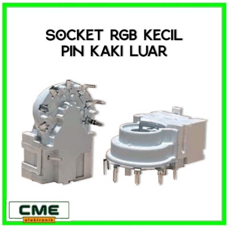 Jual CRT Socket / Soket RGB Tv Tabung / Leher Besar PIN 9 - 10 - 11 ...