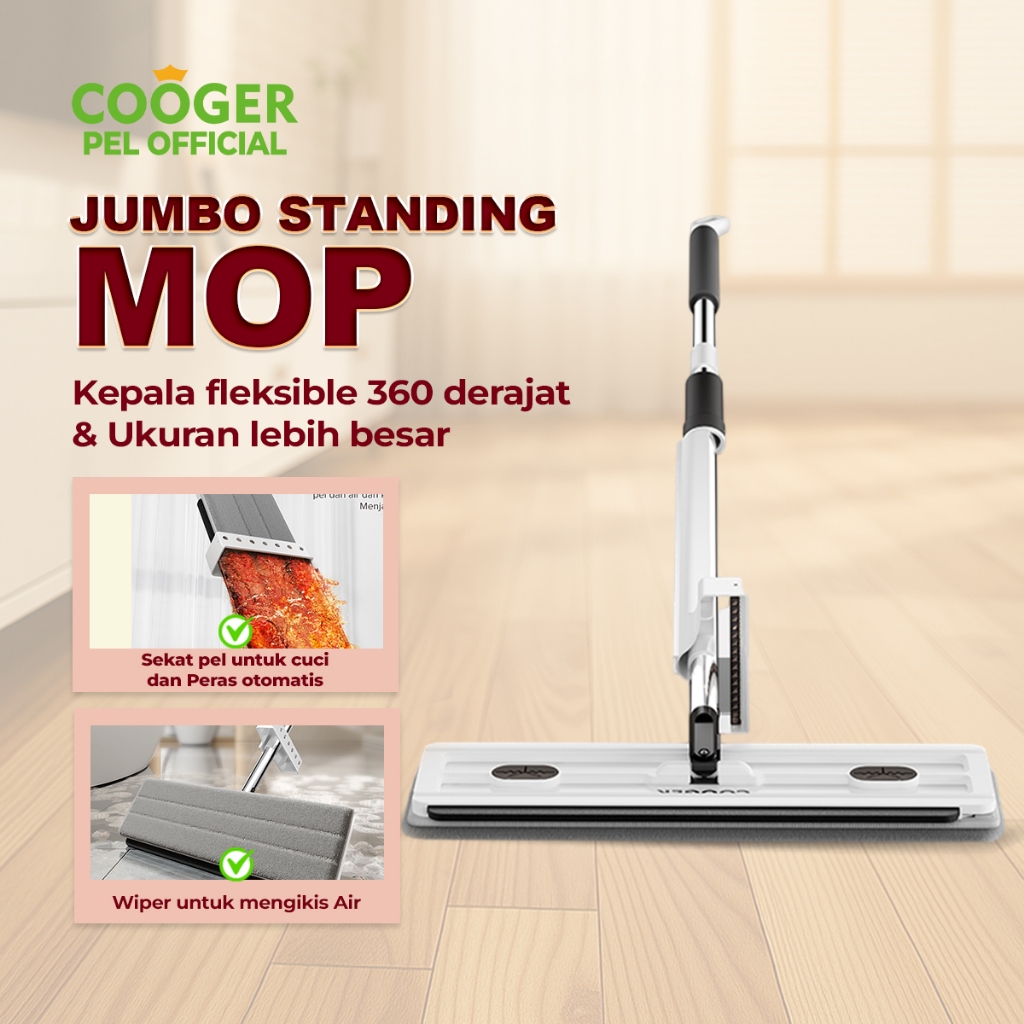 Jual COOGER Pel Lantai Jumbo 3 IN 1 Dengan Wiper Dan Tempat Sabun Jumbo ...