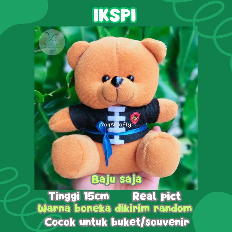 Jual Boneka beruang mini tema perguruan IKSPI (pakai baju saja). boneka ...