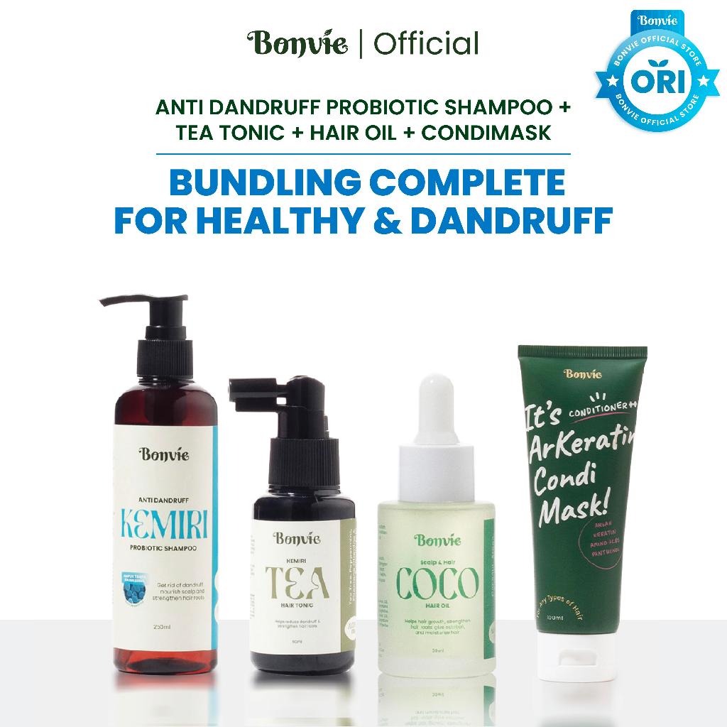 Jual (FREE SHAMPOO 30ML) Bonvie Bundling Complete Shampoo Anti Dandruff ...