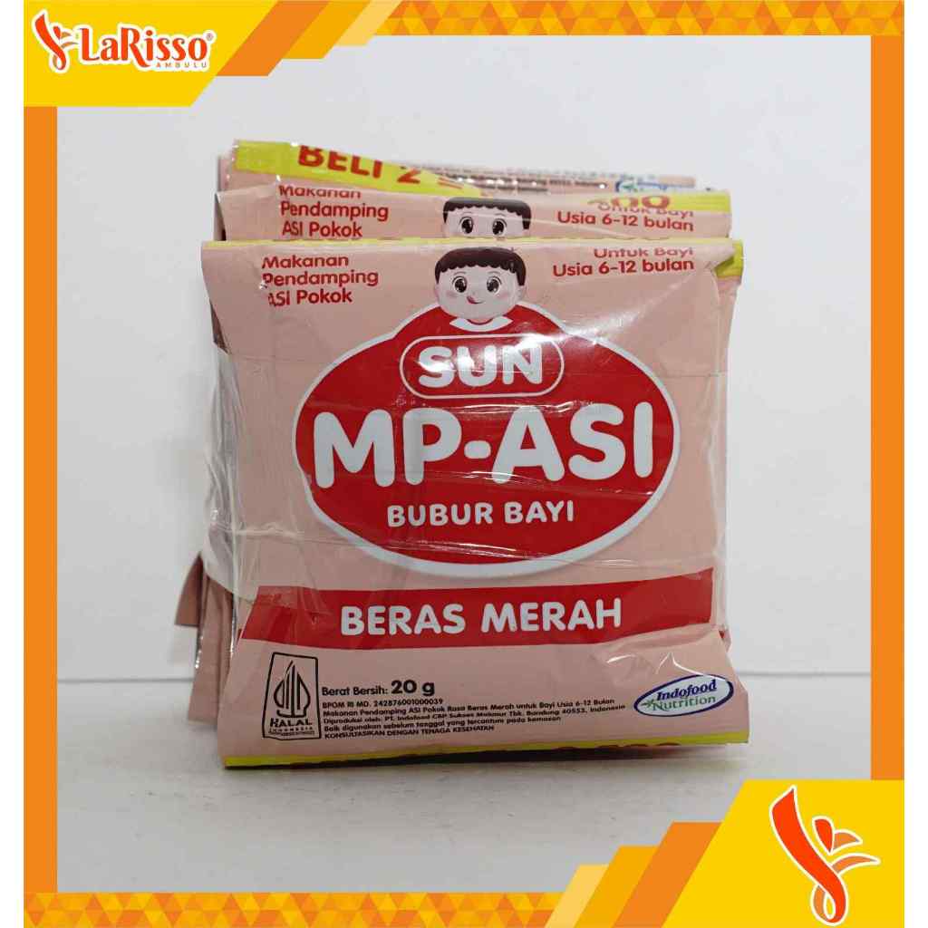 Jual SUN MP-ASI SACHET 12X20GR BERAS MERAH | Shopee Indonesia