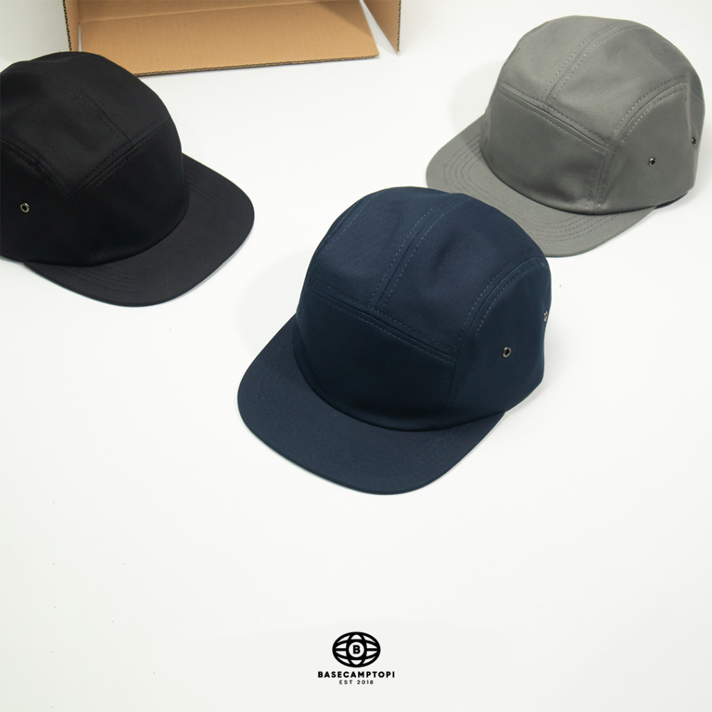 Jual TOPI SNAPBACK 5 FIVE PANEL POLOS BAHAN TWILL COTTON PRIA WANITA ...
