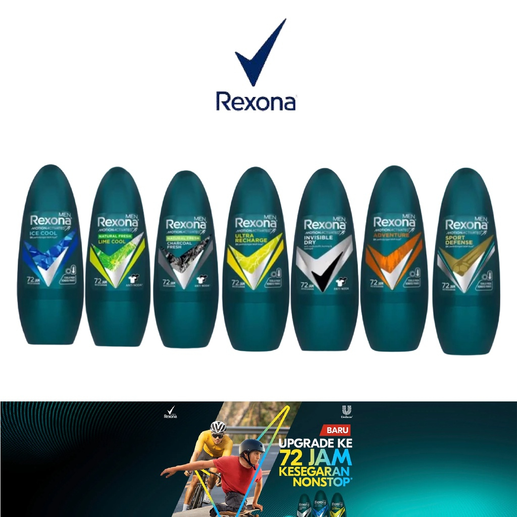Jual Rexona Deodorant Roll On Women & Men 45ML All Varian | Shopee Indonesia