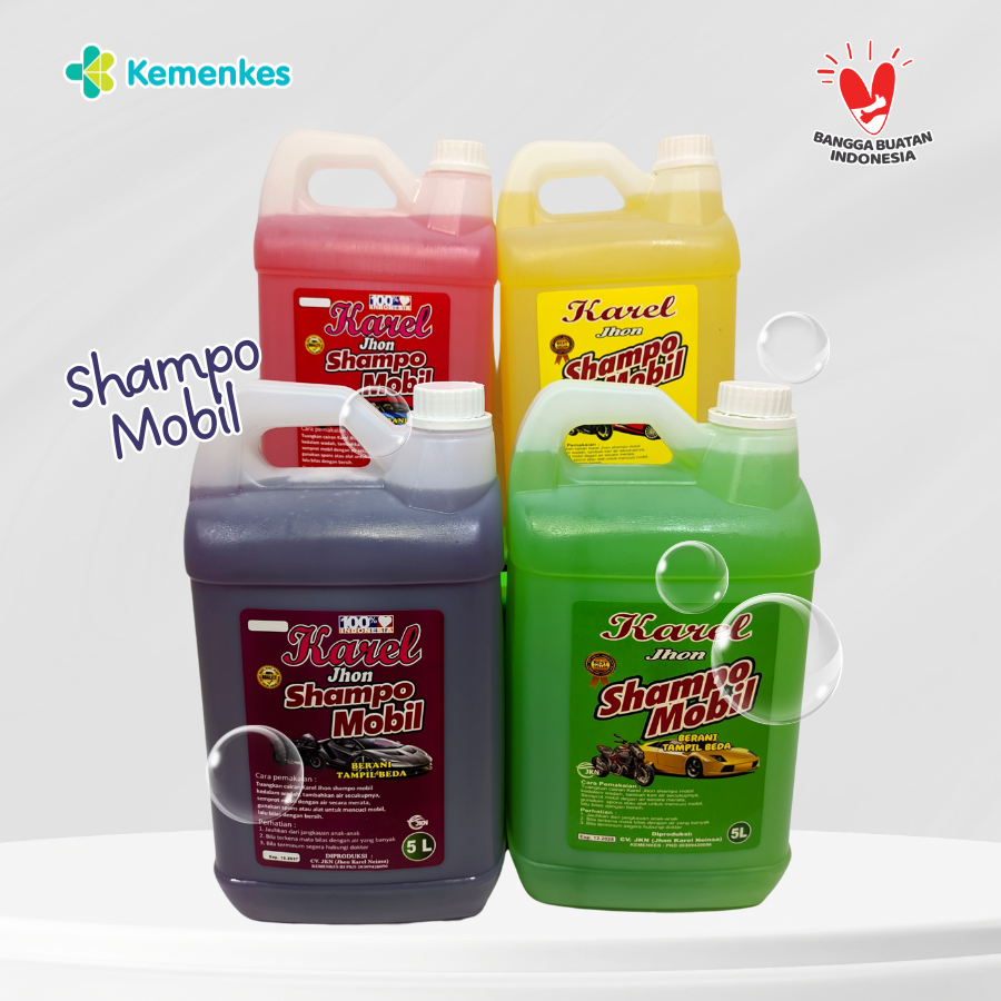 Jual Shampoo Mobil dan Motor Premium Karel John 5 Liter TERMURAH ...